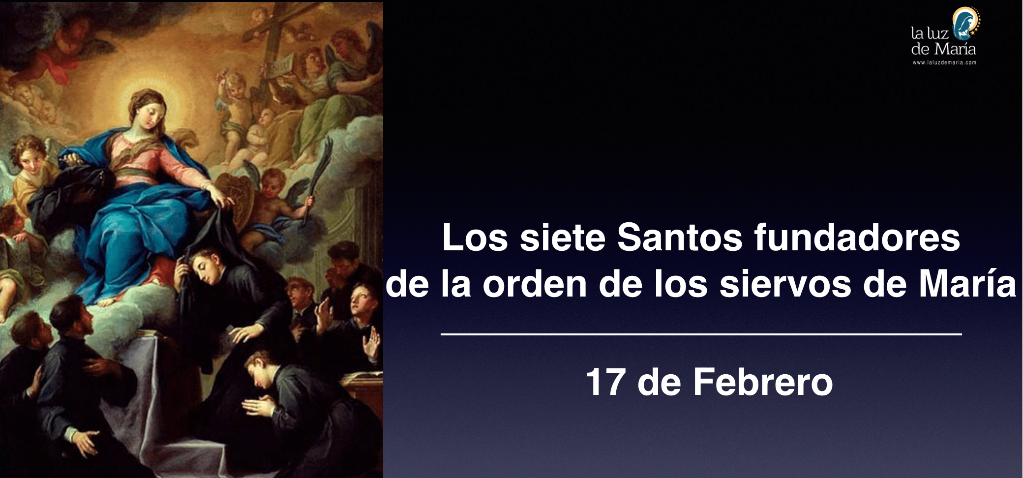 Oración a los siete santos fundadores de la orden de los siervos de ... Oración a los siete santos fundadores de la orden de los siervos de ...